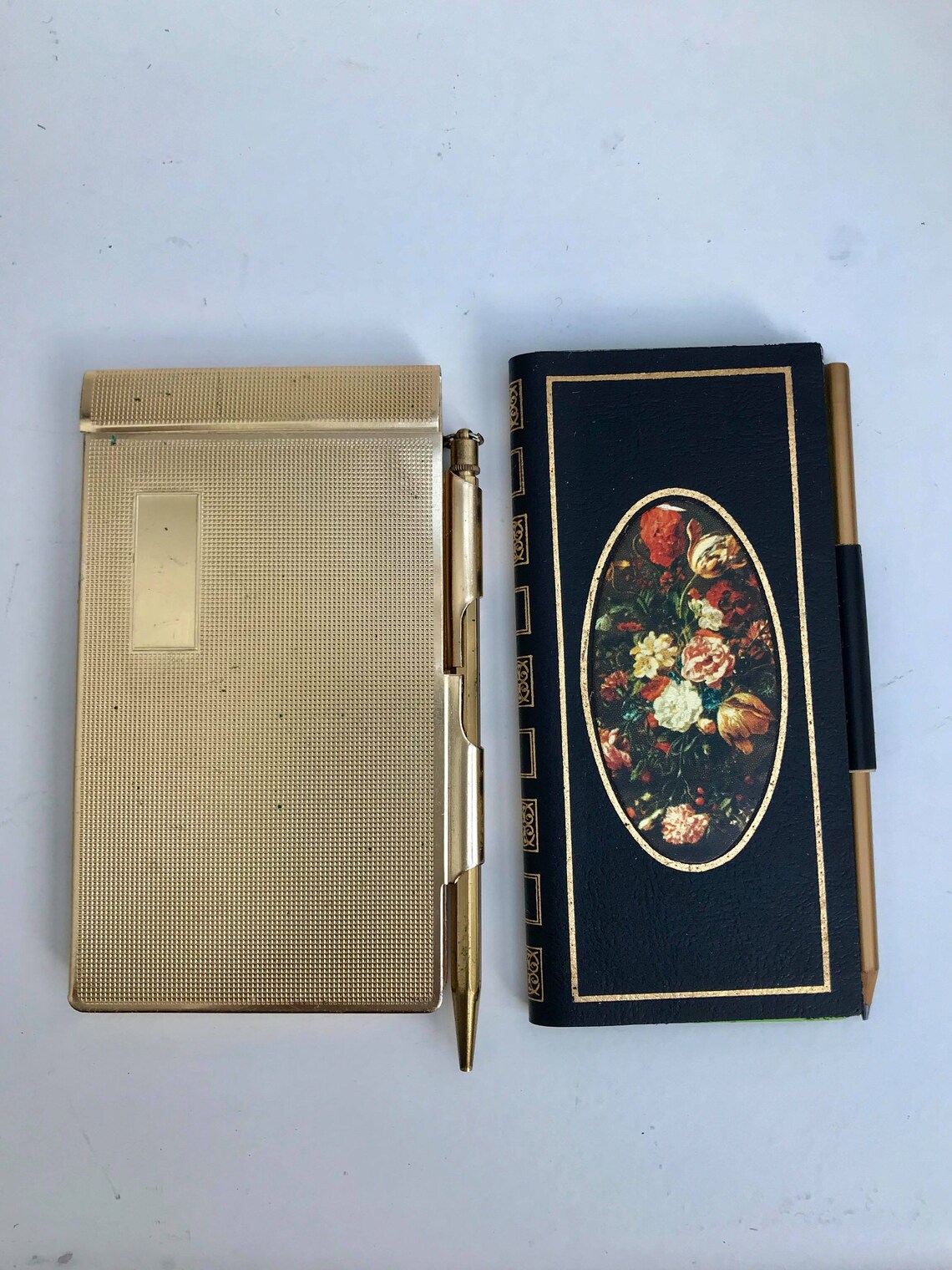 Notebook Case Notepad Vintage Pencil Gold Pocket Agenda | Etsy