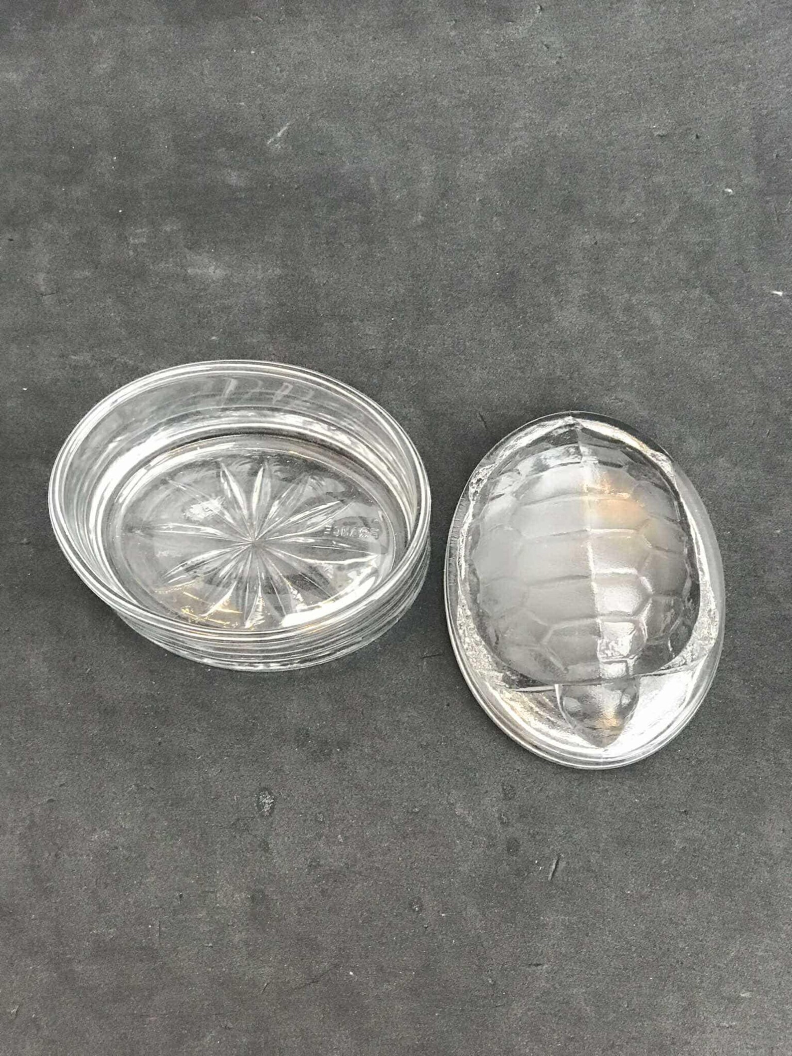 Vintage Luminarc France Glass Turtle Box: Vanity Decor, Ring Dish - Etsy