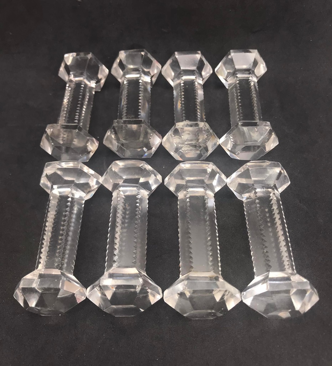 Knife Rest Crystal Cutlery Rest Set 8 Retro Table Knife Holders Wedding ...