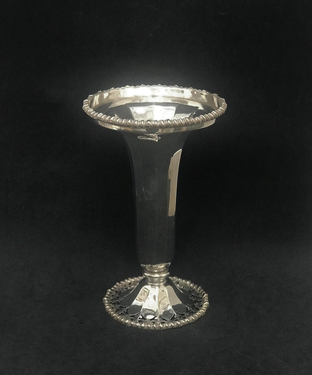 Vintage Silver Plated Bud Vase: Fluted Soliflor, English Floral Decor ...