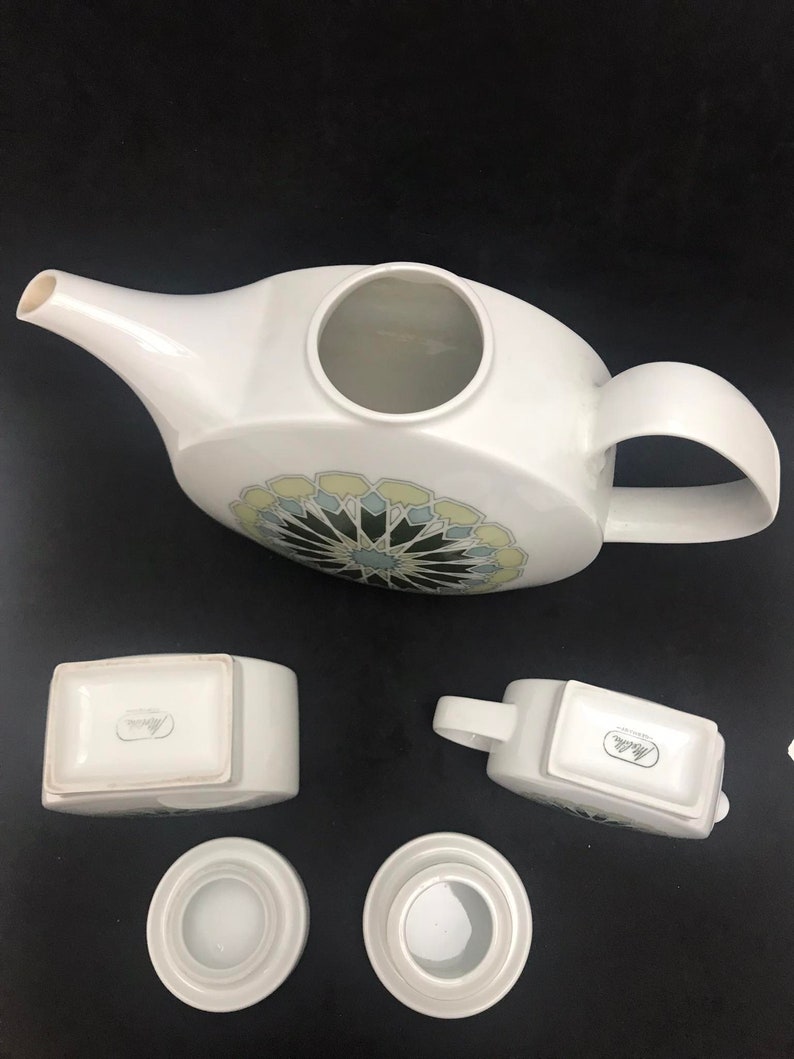 Vintage Melitta Budapest Tea Set: Art Deco Bauhaus Style Porcelain - Etsy