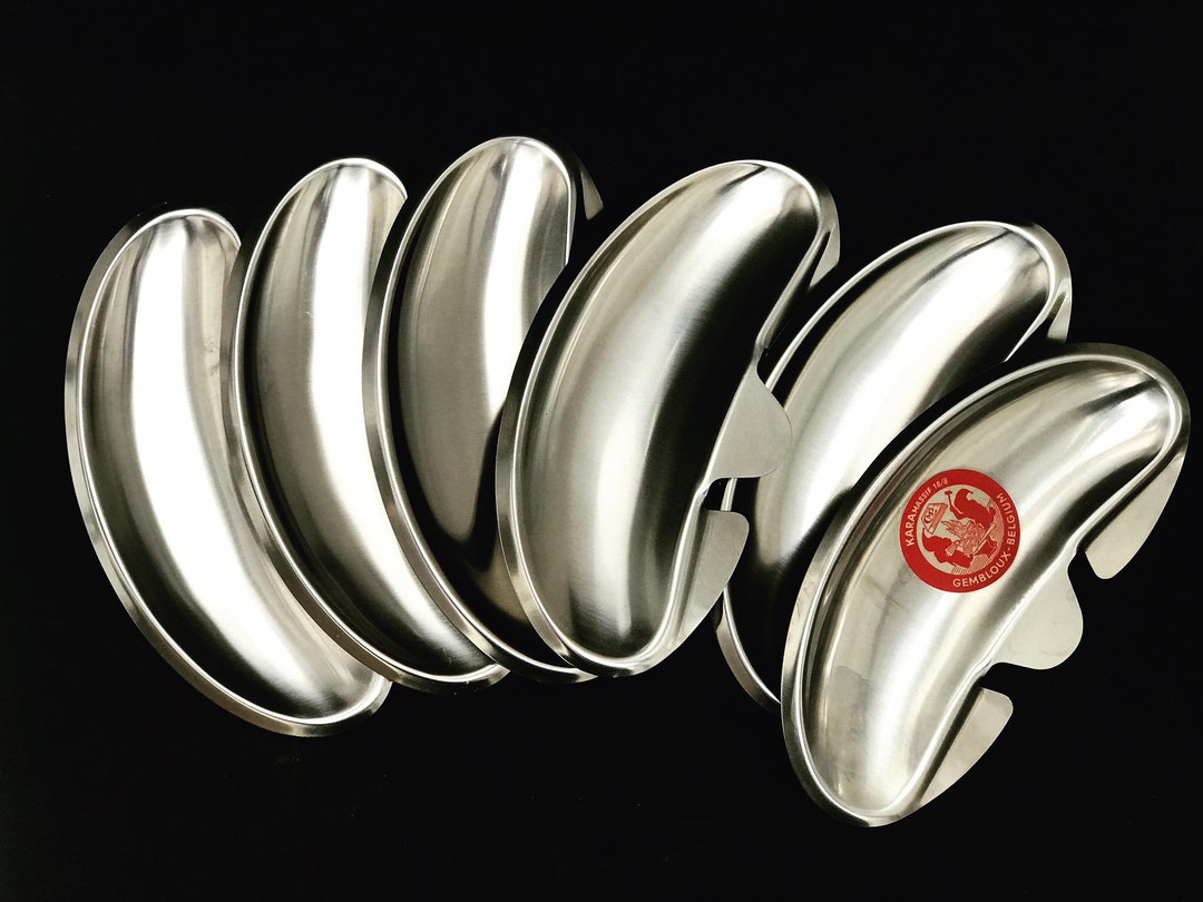 Vintage Stainless Steel Clip-on Condiment Trays - Set of 6 - Etsy