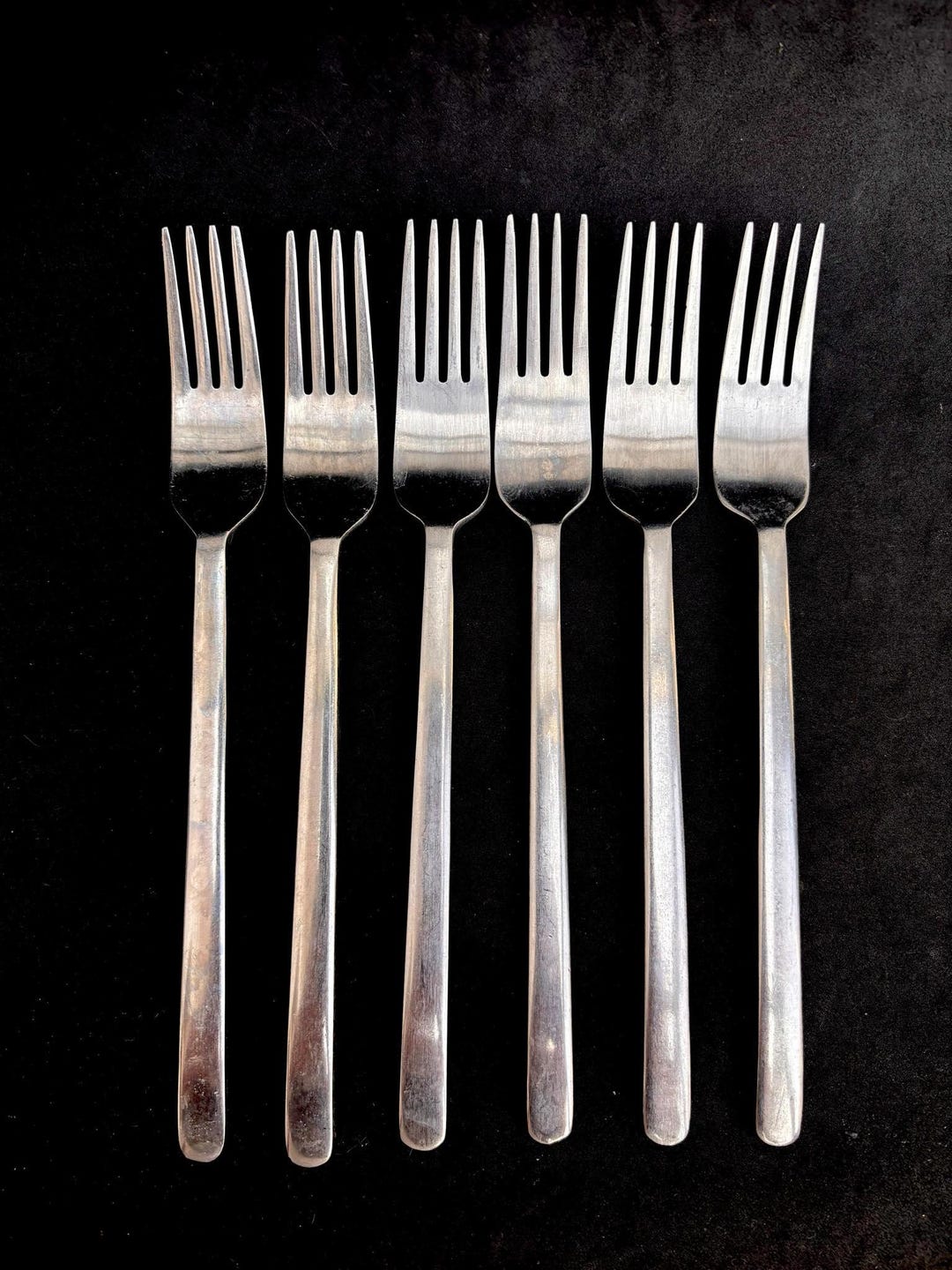 Vintage Ikea Data Dinner Forks 6 Flatware Stainless Steel Carl Gustaf ...