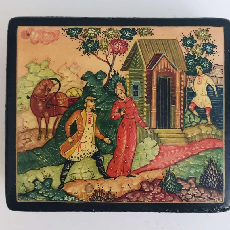Russian Lacquer Box - Etsy