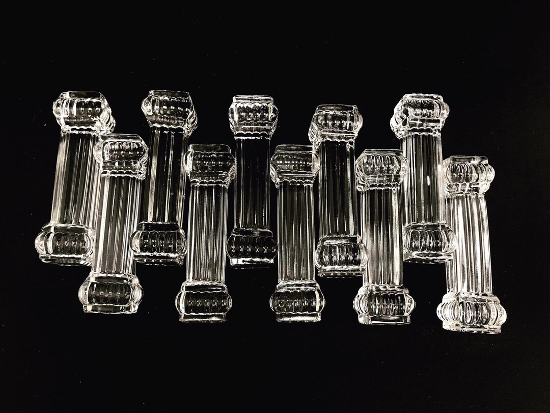Knife Rest Set Crystal Cutlery Rest Vintage Set of 12 Mid Century Knife ...