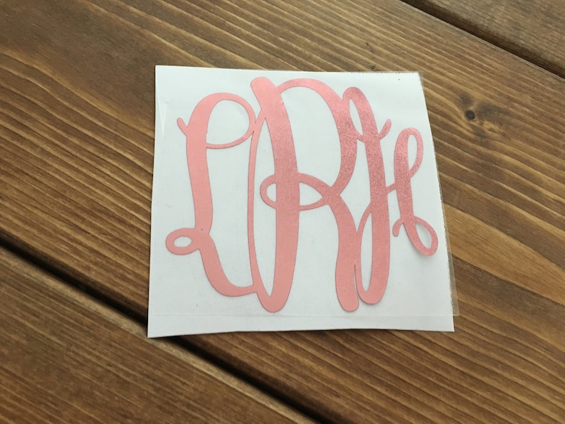 Rose Gold Decal Rose Gold Name Baby Shower Car Decal - Etsy