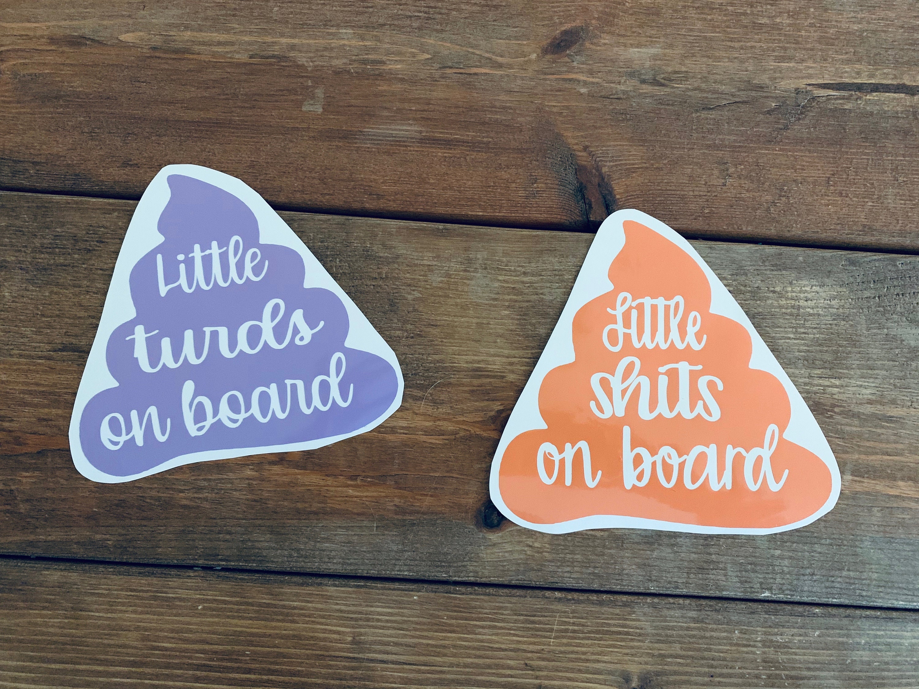 Kids on Board Decal, Poop Emoji Decal, Funny Mom Decal, Funny Kids on ...