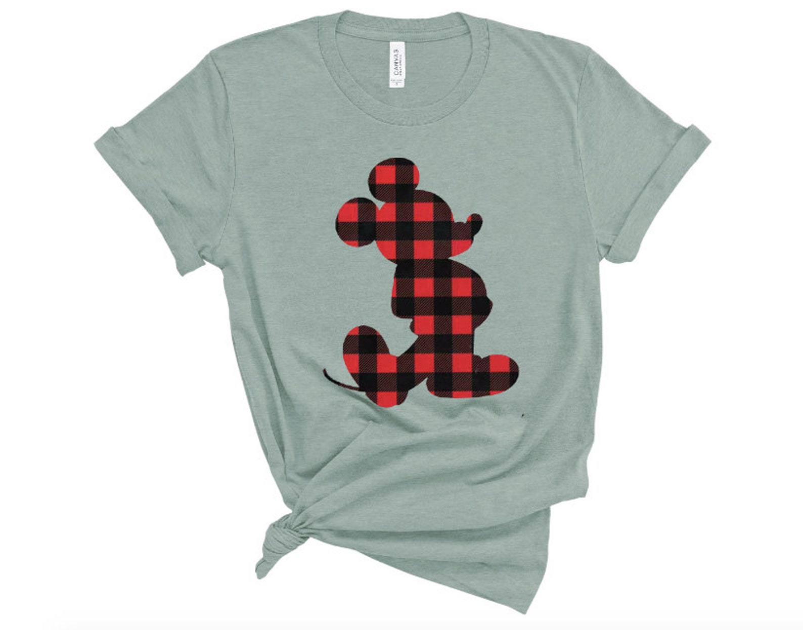 Plaid Mickey Shirt Mickey Ears Mouse Ears Shirt Mickey Shirt Minnie ...