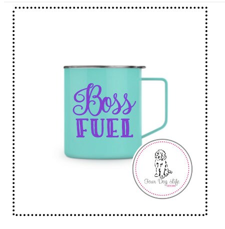 Boss Fuel Mug Girl Boss Mug Boss Babe Tumbler Campfire | Etsy