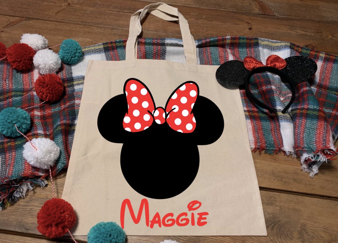 Minnie Tote Bag Mickey Tote Bag Mouse Ears Tote Bag Dltote Bag DW Tote ...