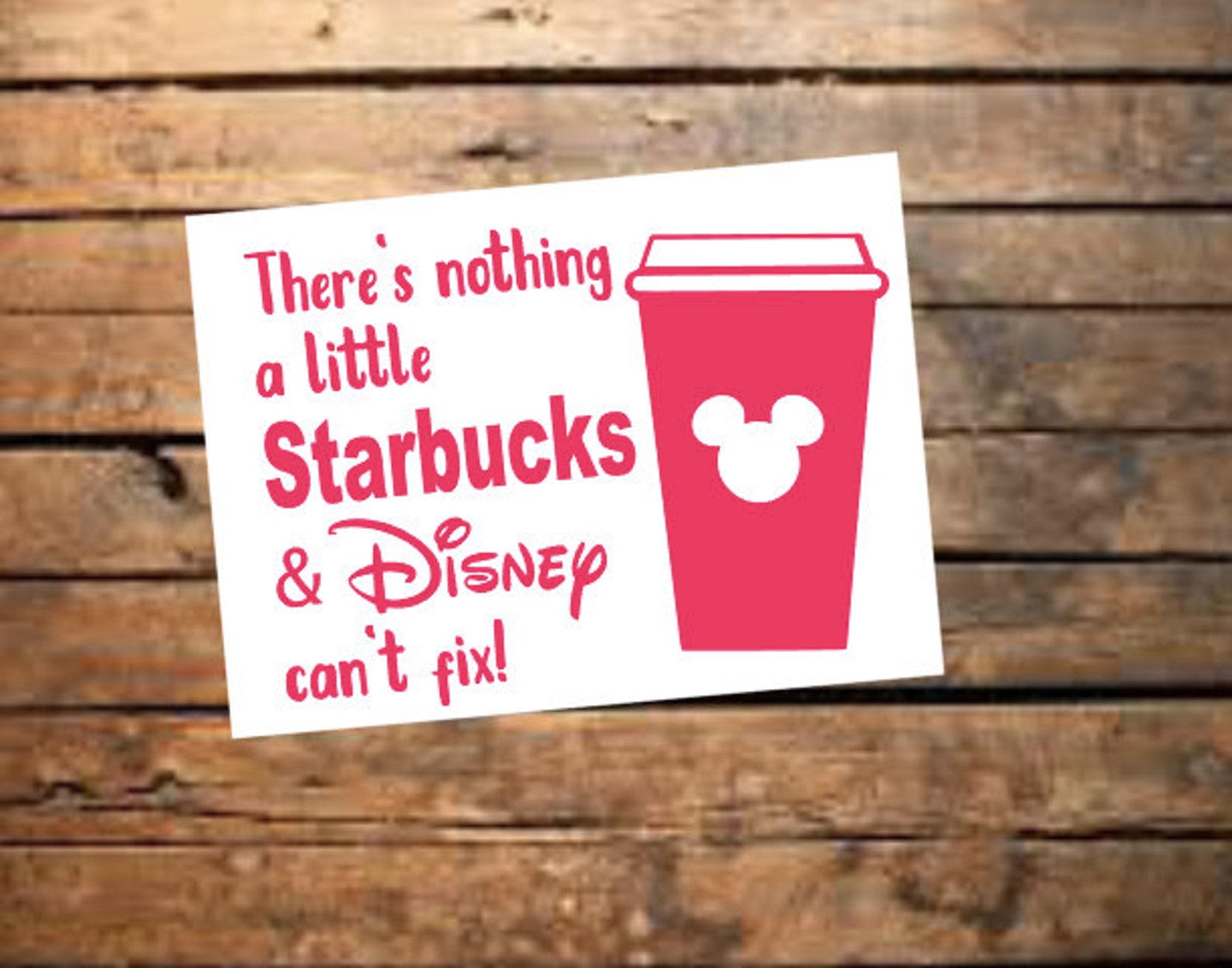 Mickey Decal Starbucks and Mickey Decal Starbucks Decal Mouse | Etsy