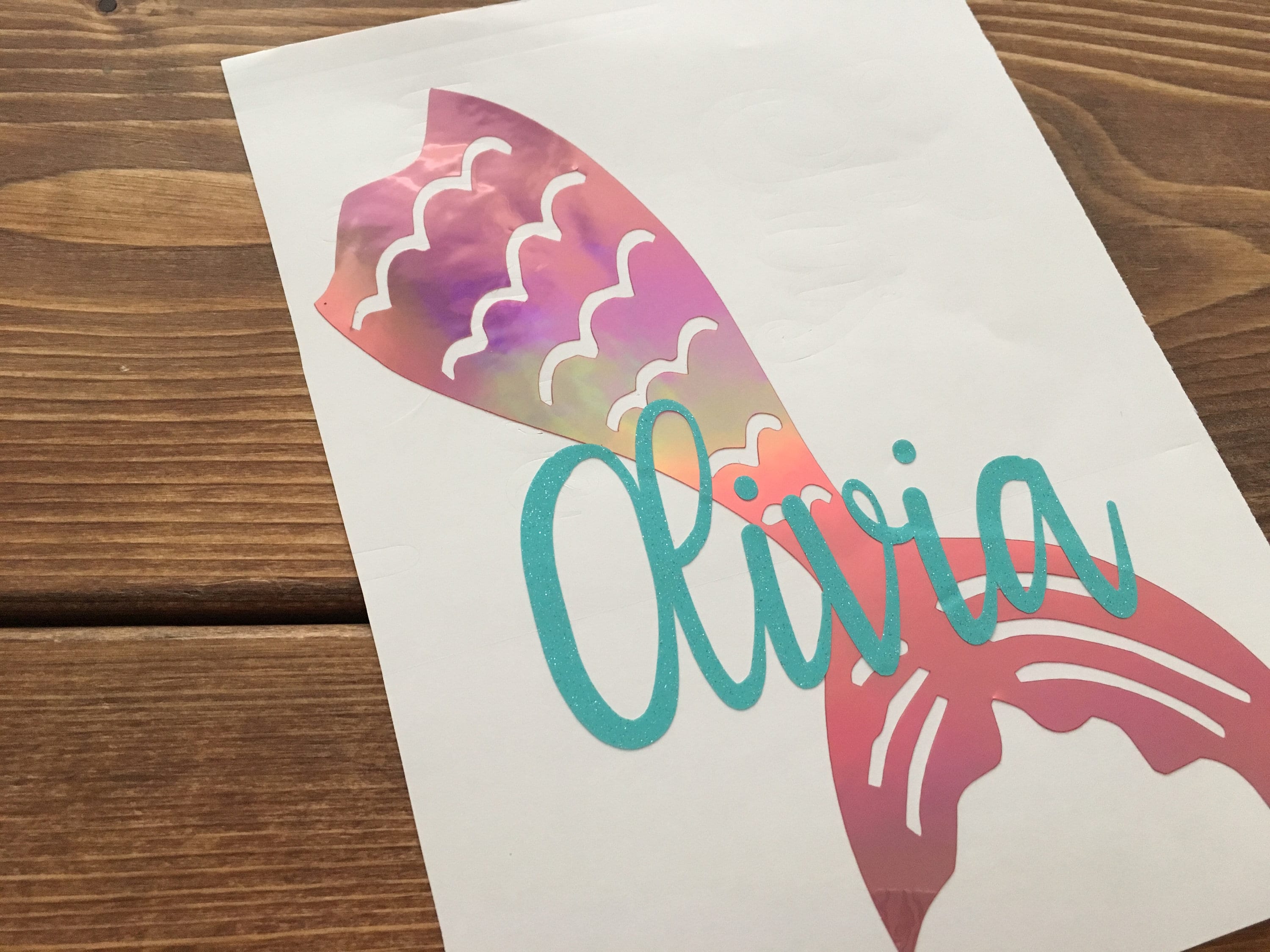 Mermaid Decal Mermaid Vinyl Decal Mermaid Back to School Boho Mermaid ...