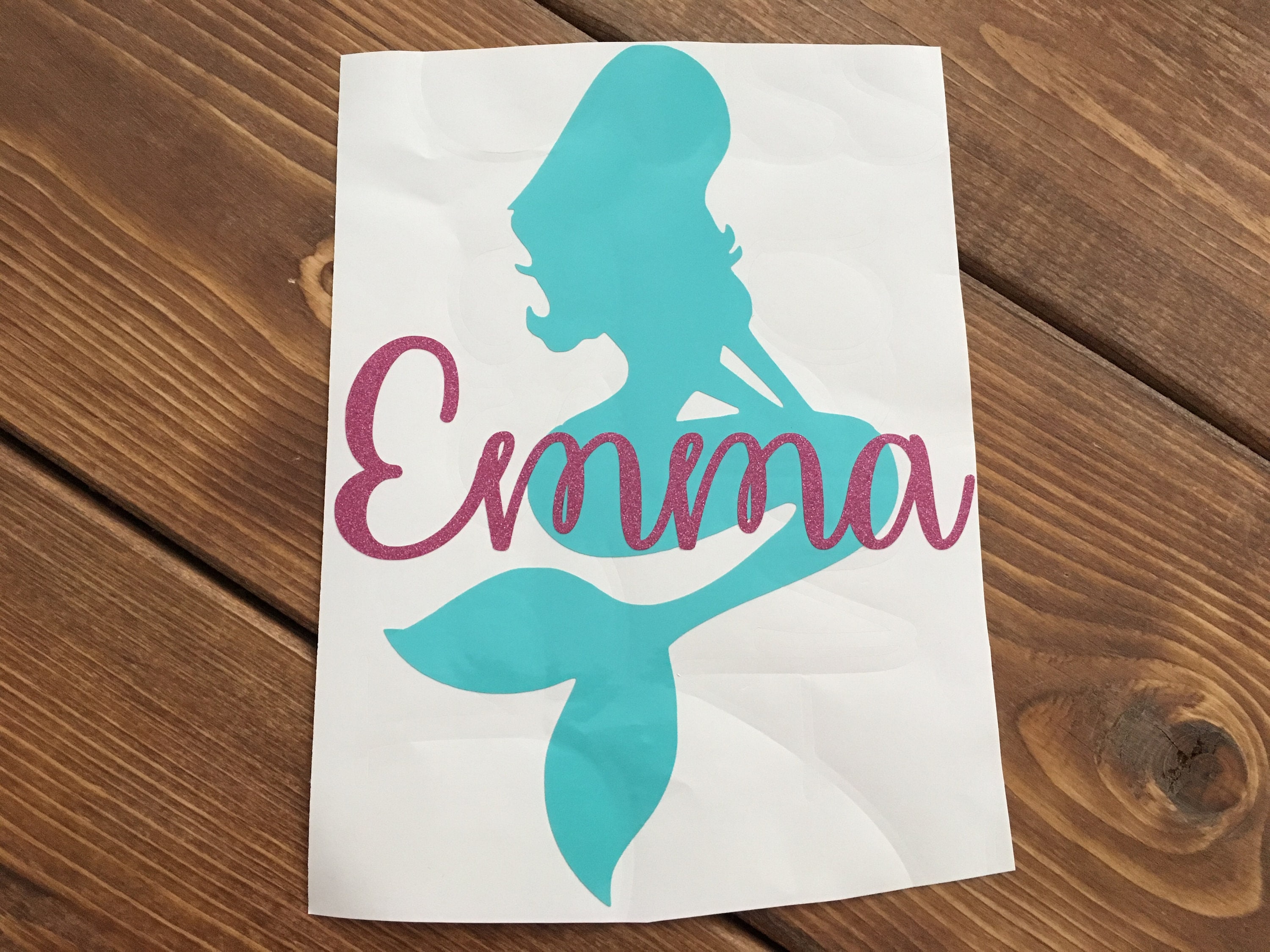 Mermaid Decal Mermaid Vinyl Decal Mermaid Back to School Boho | Etsy