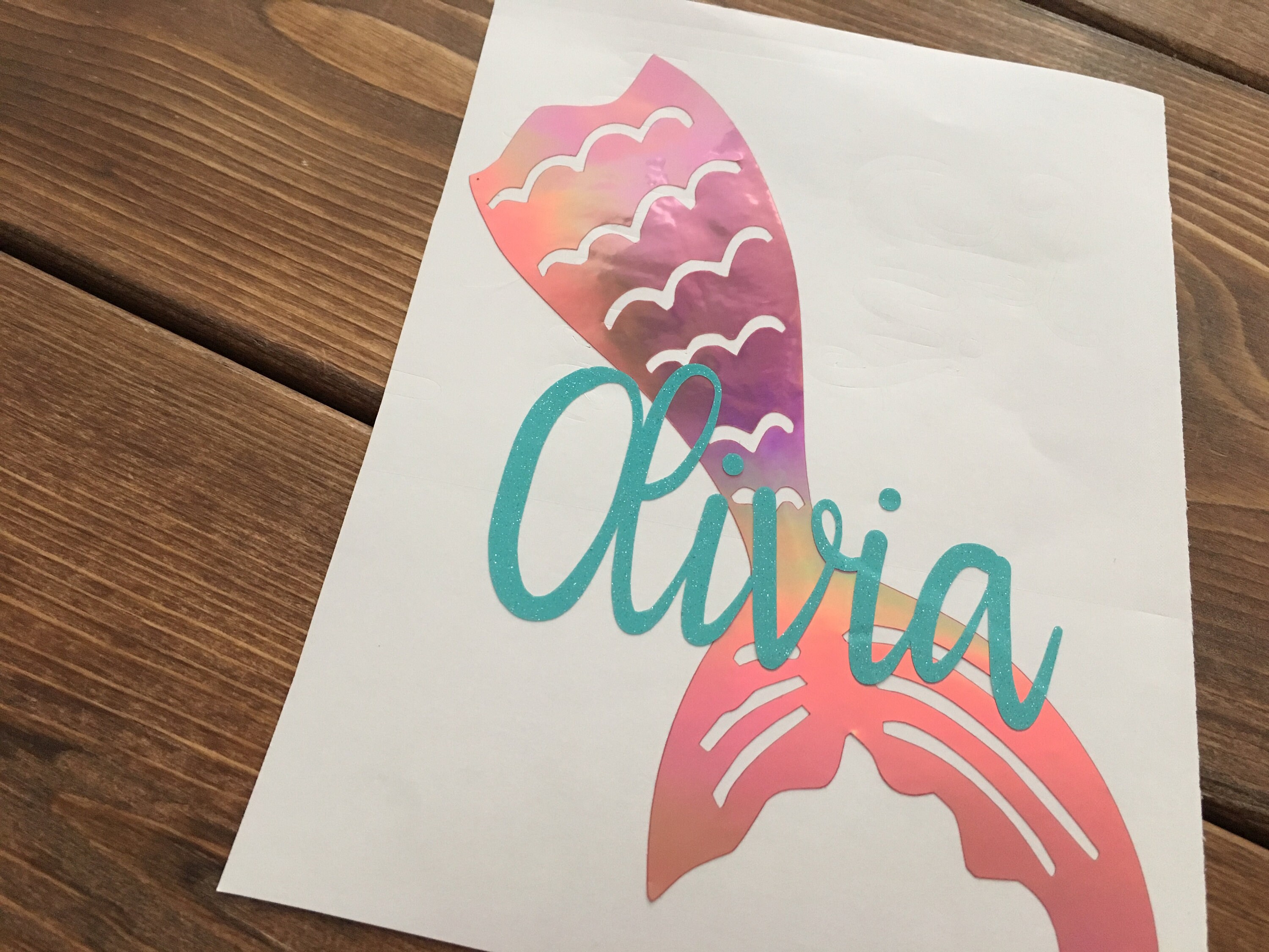 Mermaid Decal Mermaid Vinyl Decal Mermaid Back to School Boho - Etsy