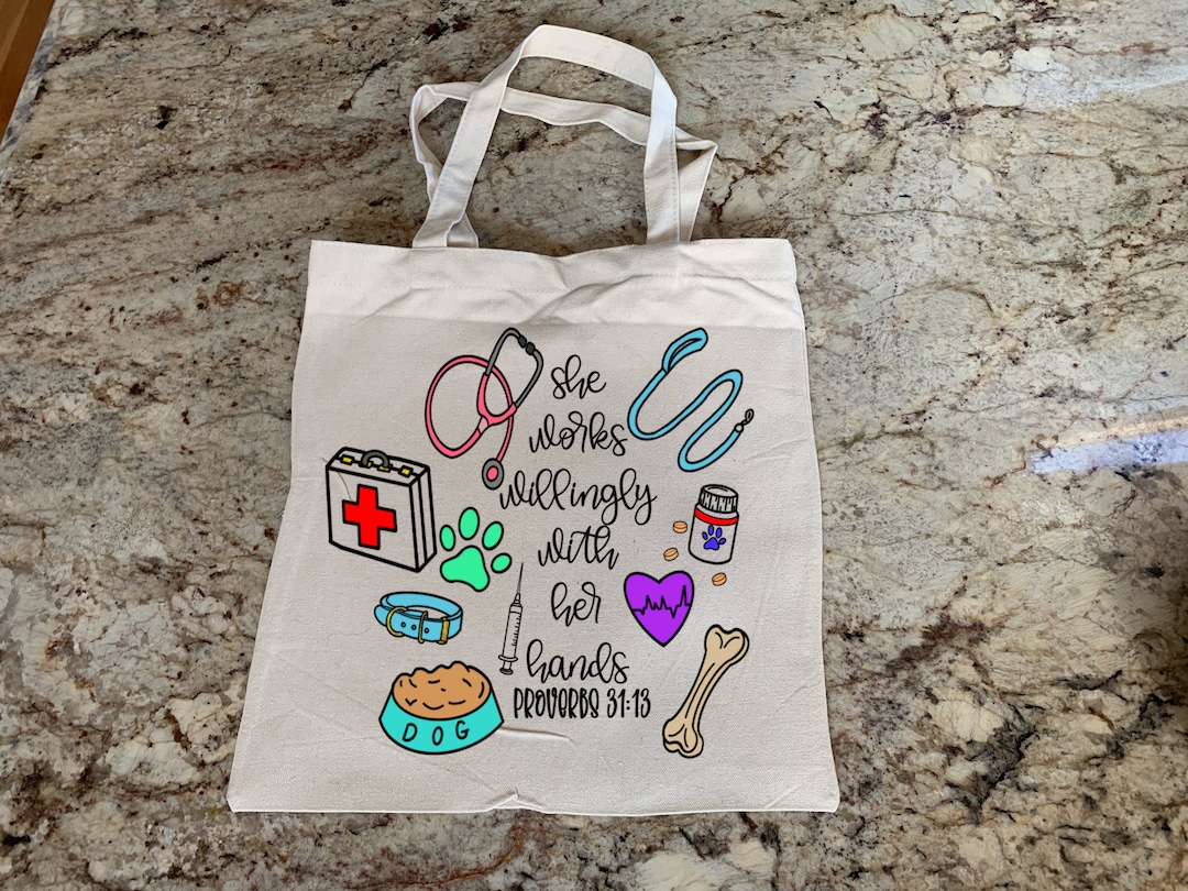 Vet Tech Tote Bag Vet Tech Appreciation Gift Vet Tech Gift Veterinarian ...