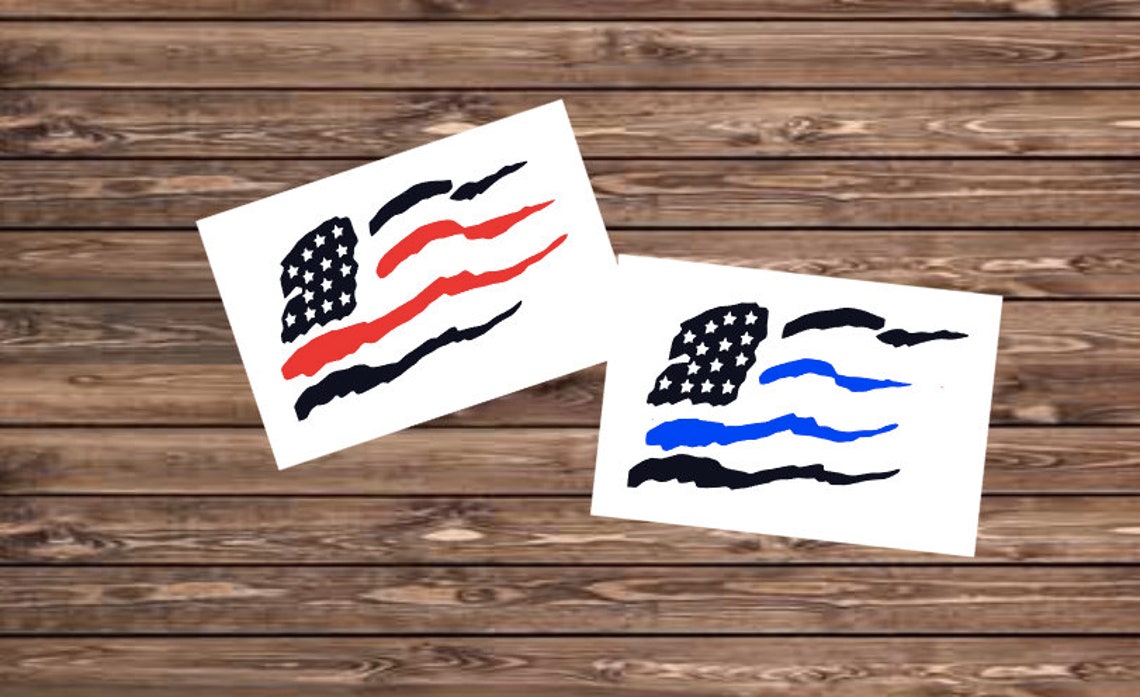 Thin Blue Line Decal Blue Lives Matter Vinyl Decal Thin Line Decal ...
