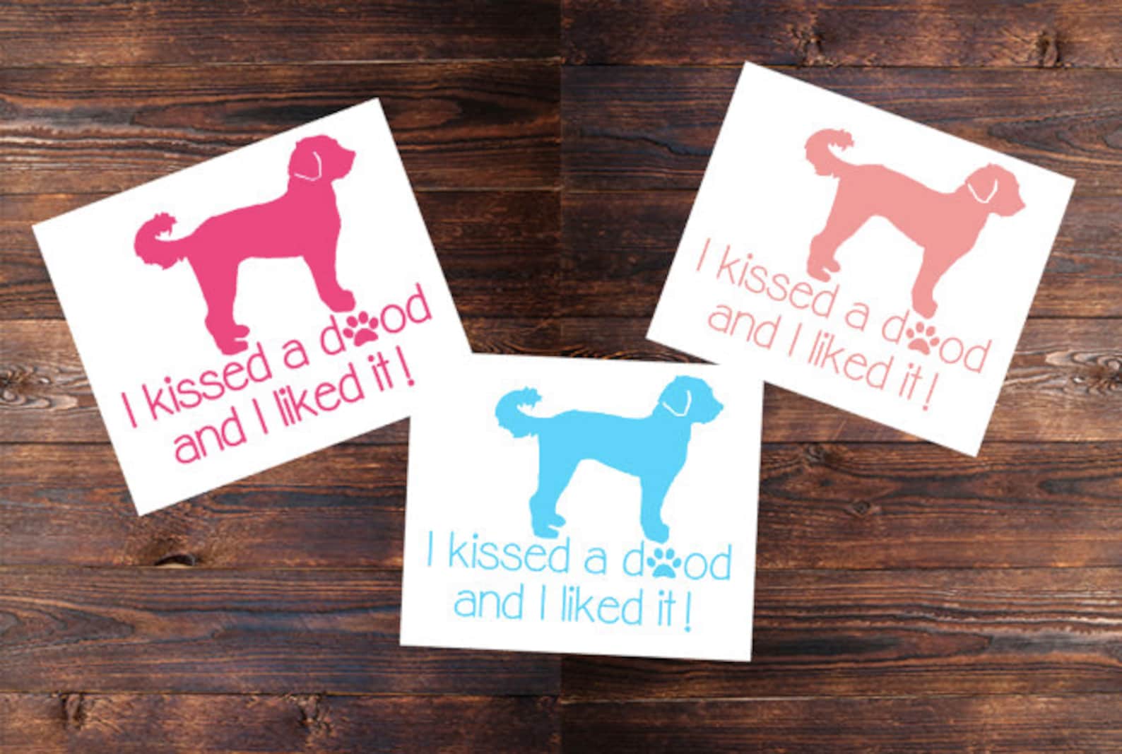 I Kissed A Dood Decal Dood Mom Decal Dood Dad Decal Labradoodle Decal ...