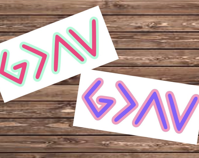 Vinyl Decal Christian Decal God Decal Christian Car Decal - Etsy