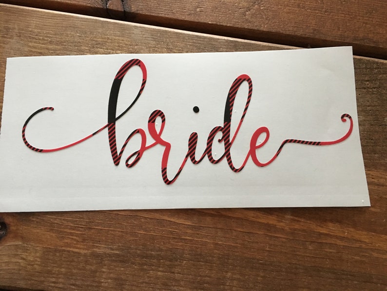 Buffalo Plaid Decal, Flannel and Fizz Decal, Plaid Laptop Decal ...