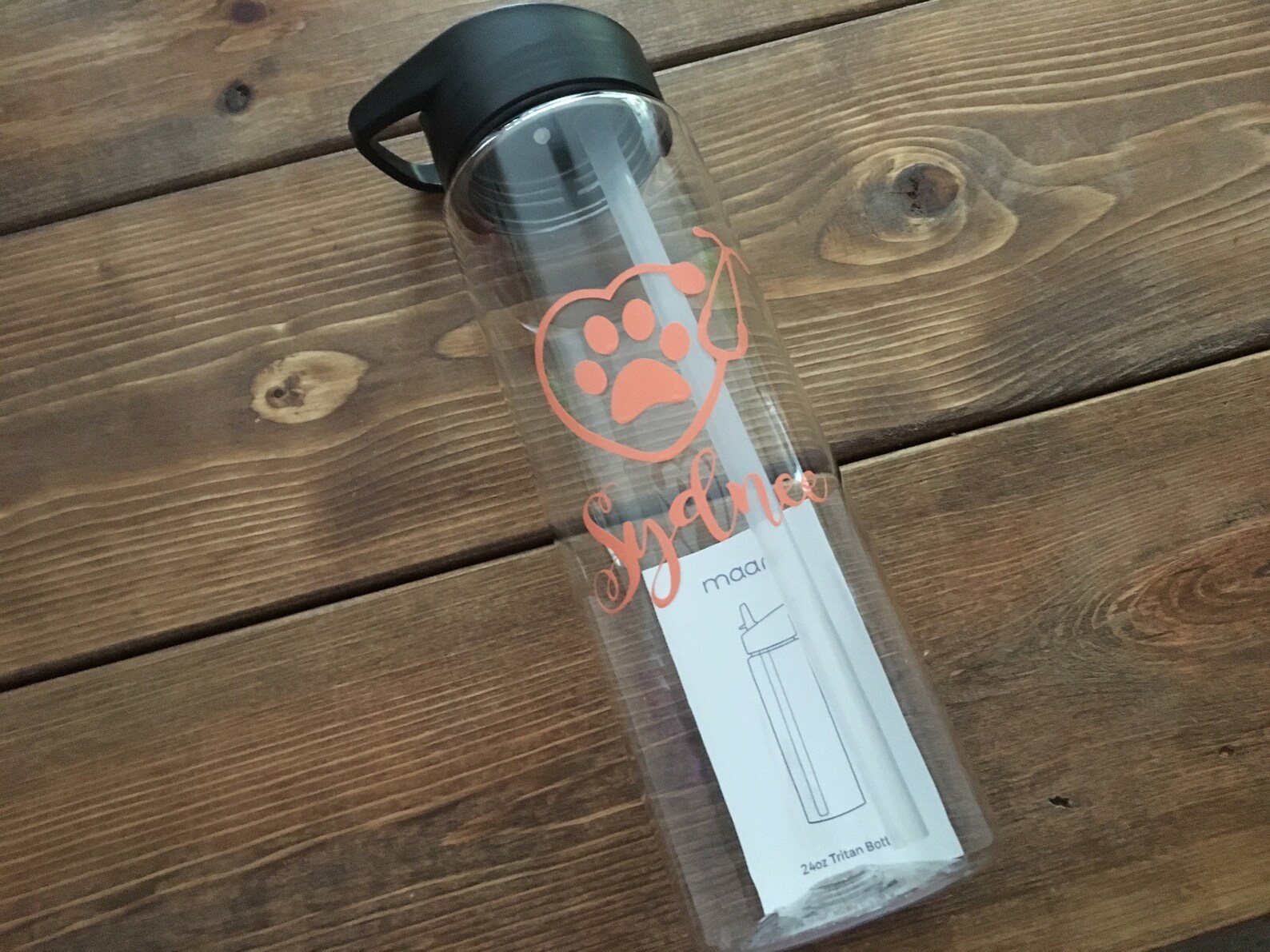 Vet Water Bottle Vet Tech Gift Vet Tech Bottle Vet Student Paw - Etsy