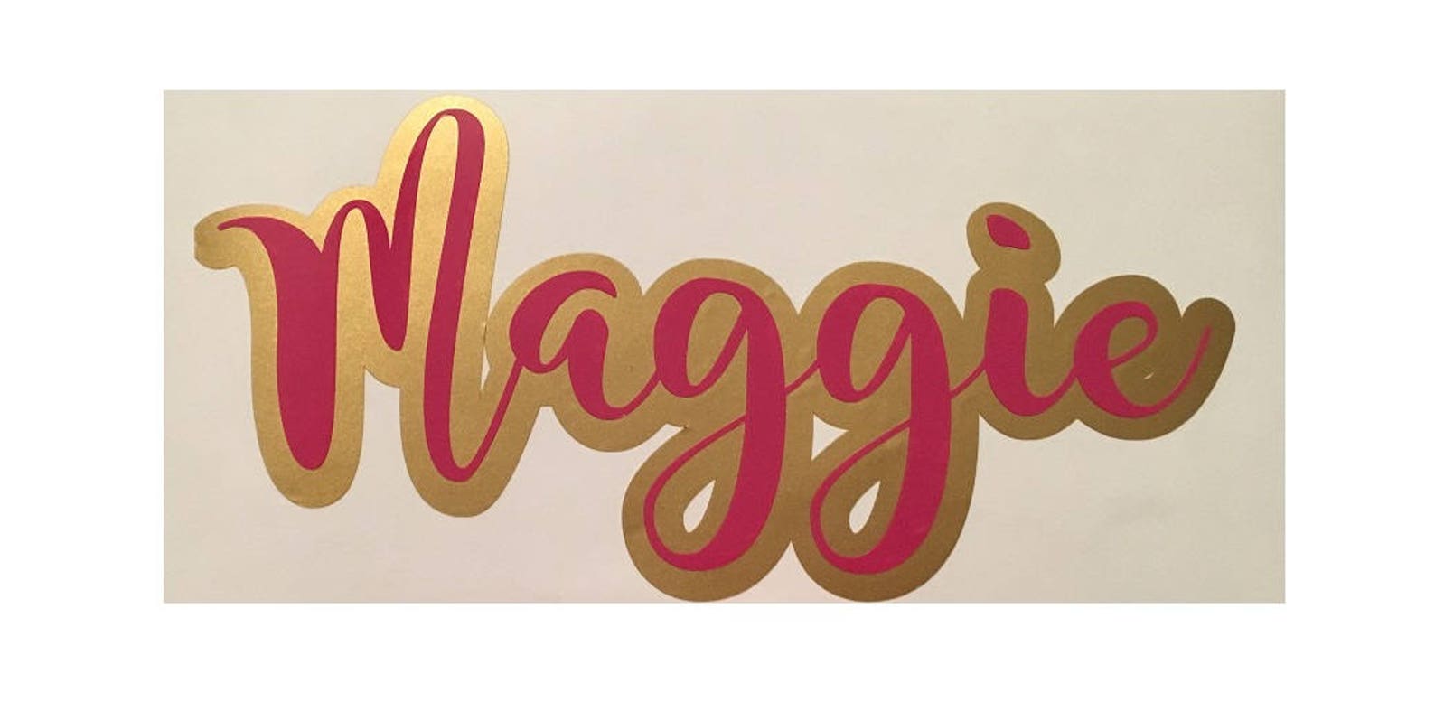 Custom Name Decal 2 Color Name Decal Car Decal Laptop | Etsy