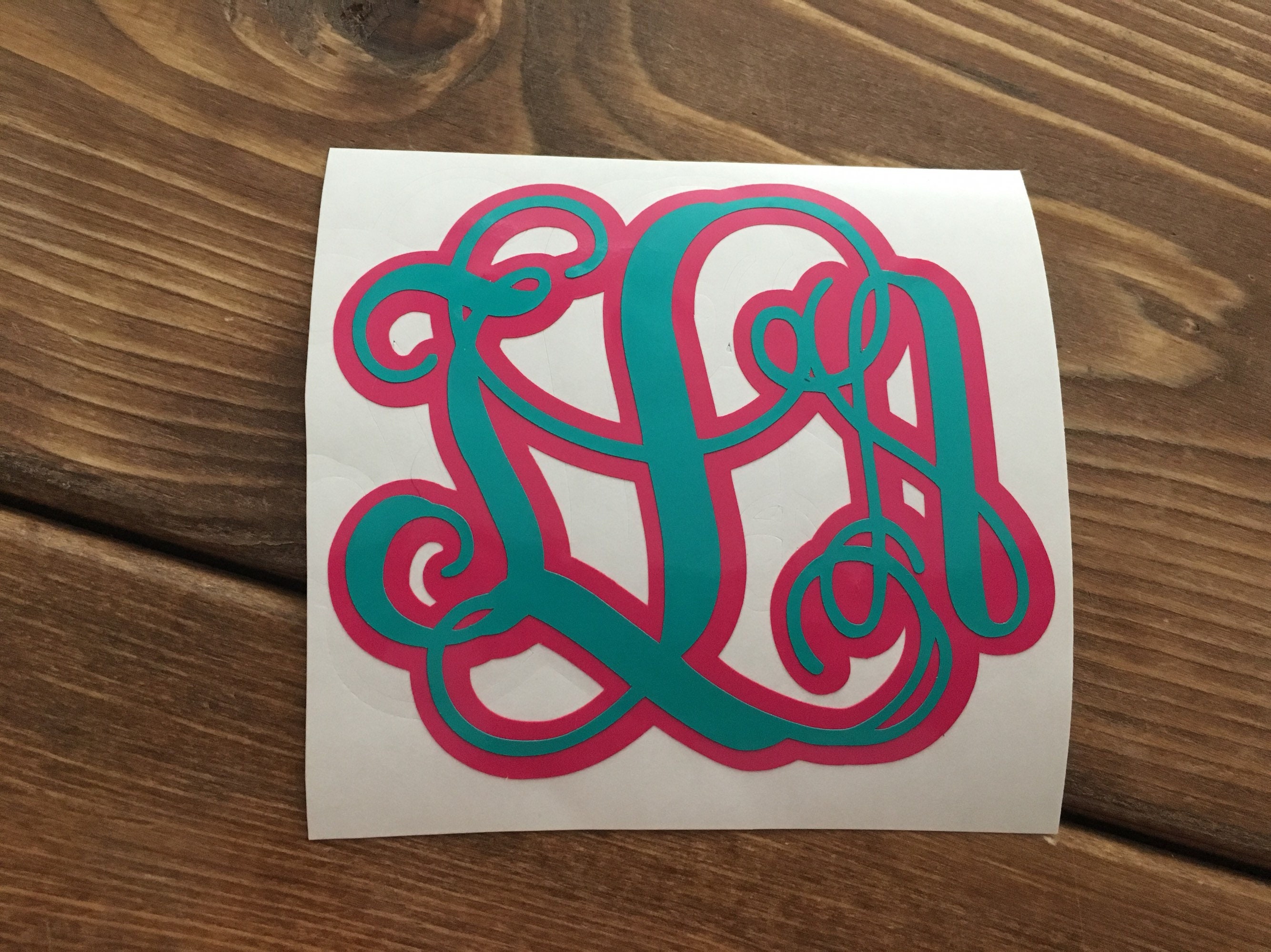 Custom Name Decal 2 Color Name Decal Car Decal Laptop | Etsy