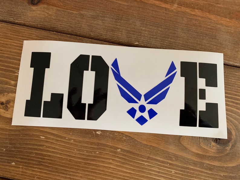 Air Force Decal Air Force Mom Decal Military Decal Wingmom | Etsy