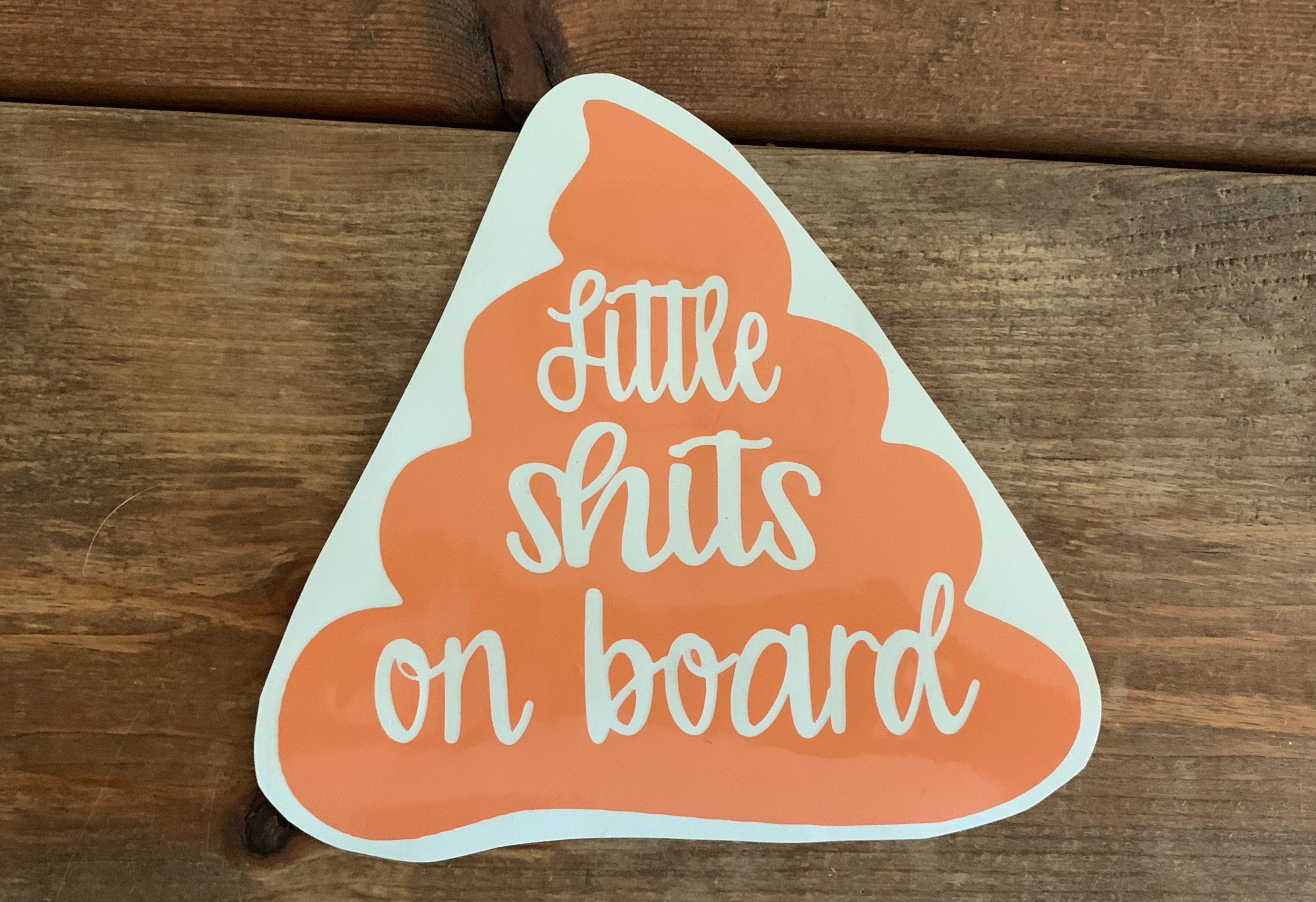 Kids On Board Decal Poop Emoji Decal Funny Mom Decal Funny | Etsy