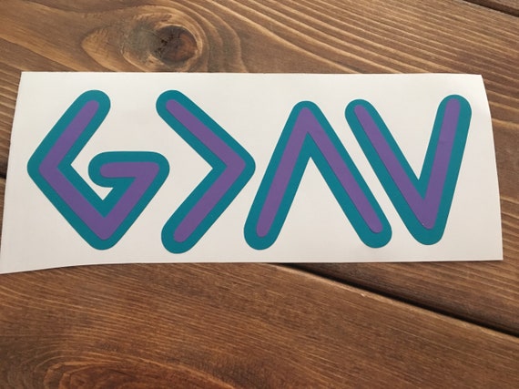 Vinyl Decal Christian Decal God Decal Christian Car Decal - Etsy