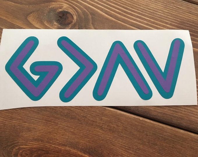 Vinyl Decal Christian Decal God Decal Christian Car Decal - Etsy