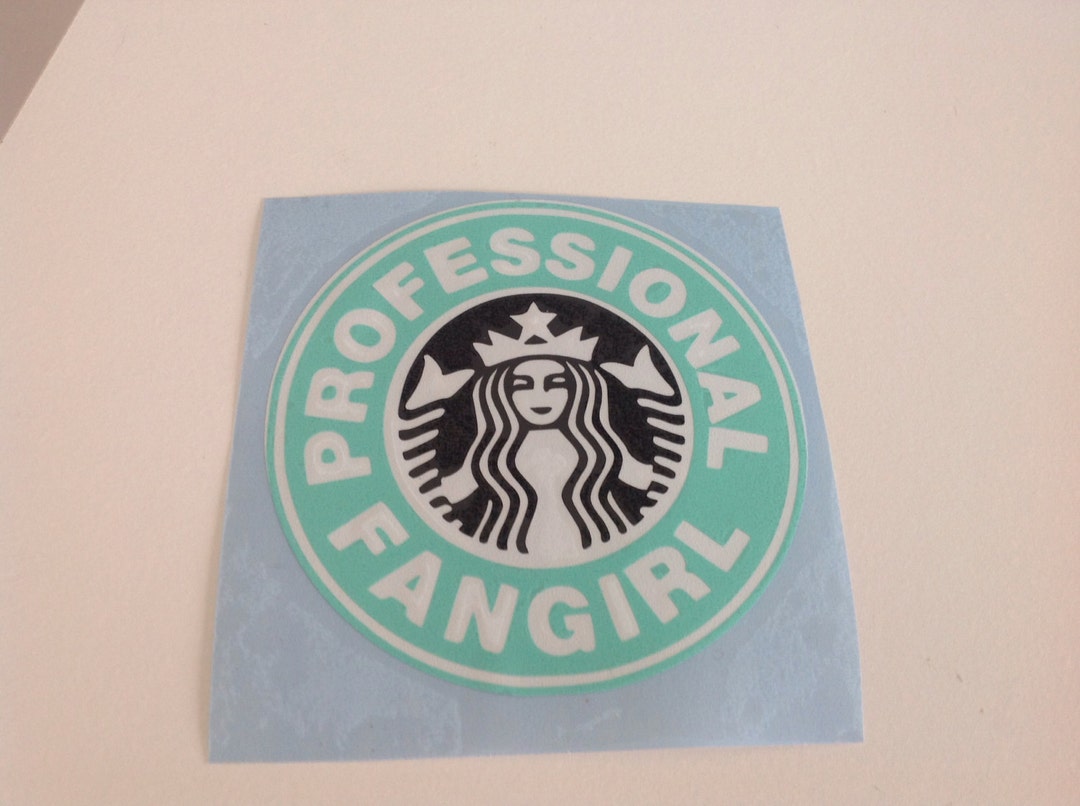 Fan Girl Vinyl Decal, Starbucks Logo Decal, Fangirl Decal, Starbucks ...