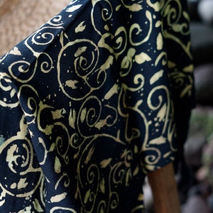 Black Sarong | Gold Sarong | Floral Sarong | Handmade Sarong | Beach ...