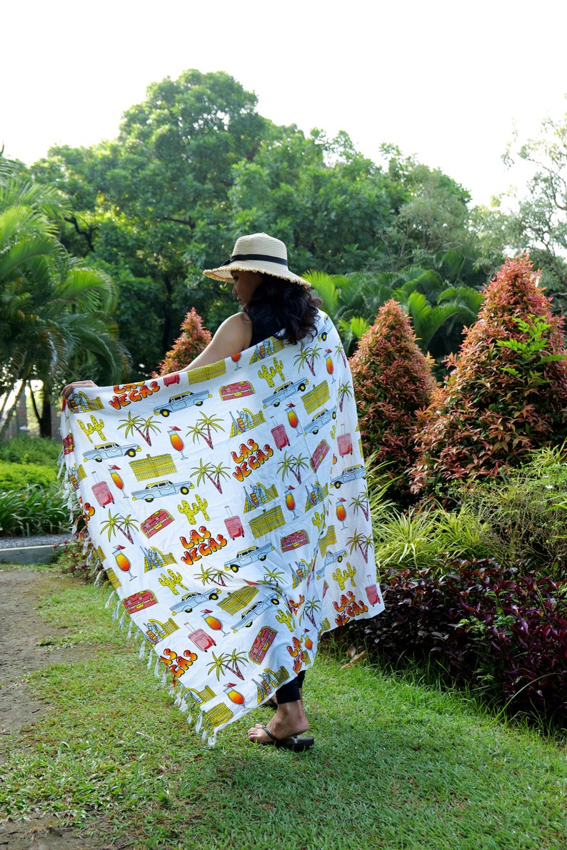 Las Vegas Sarong Multi Color Sarong Handmade Sarong Beach Cover up ...