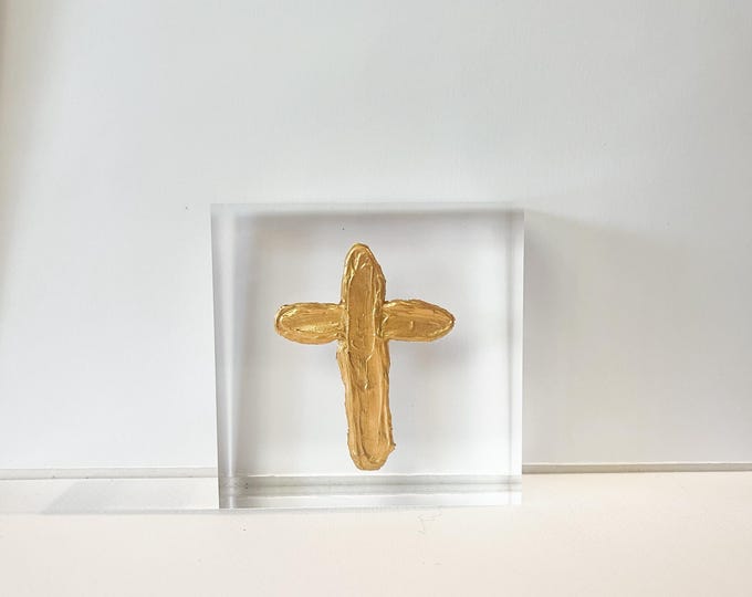 Cross Acrylic Block Cross Art Mothers Day Gift Acrylic Block Art ...