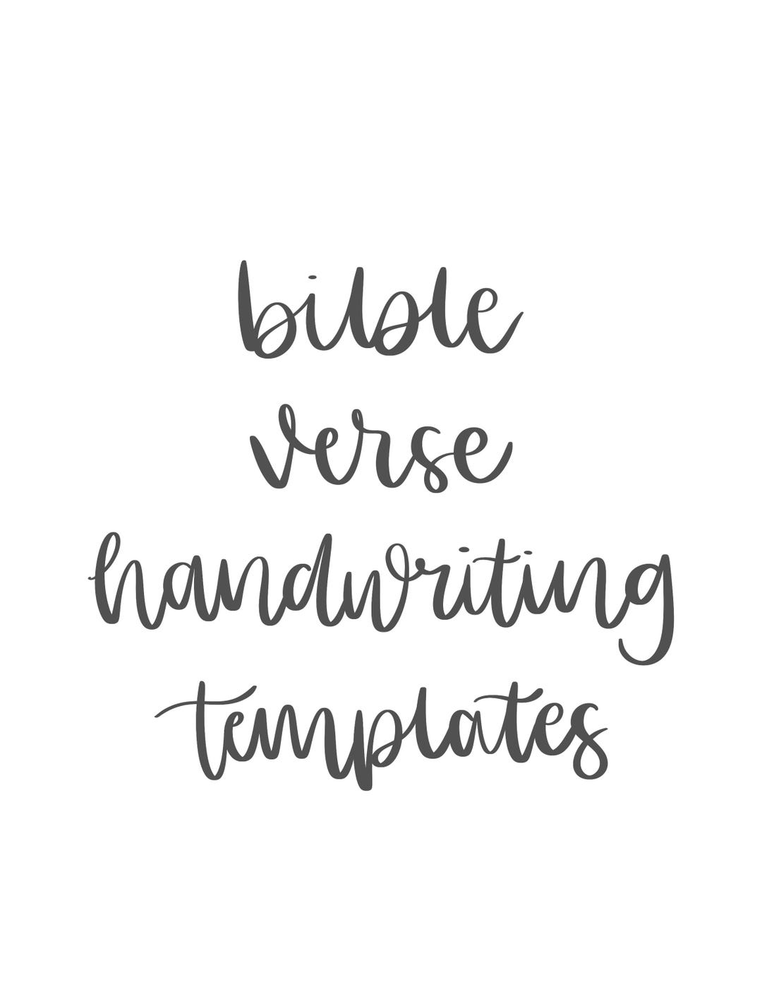 Bible Verse Handwriting Templates | Handwriting Worksheets | Bible ...