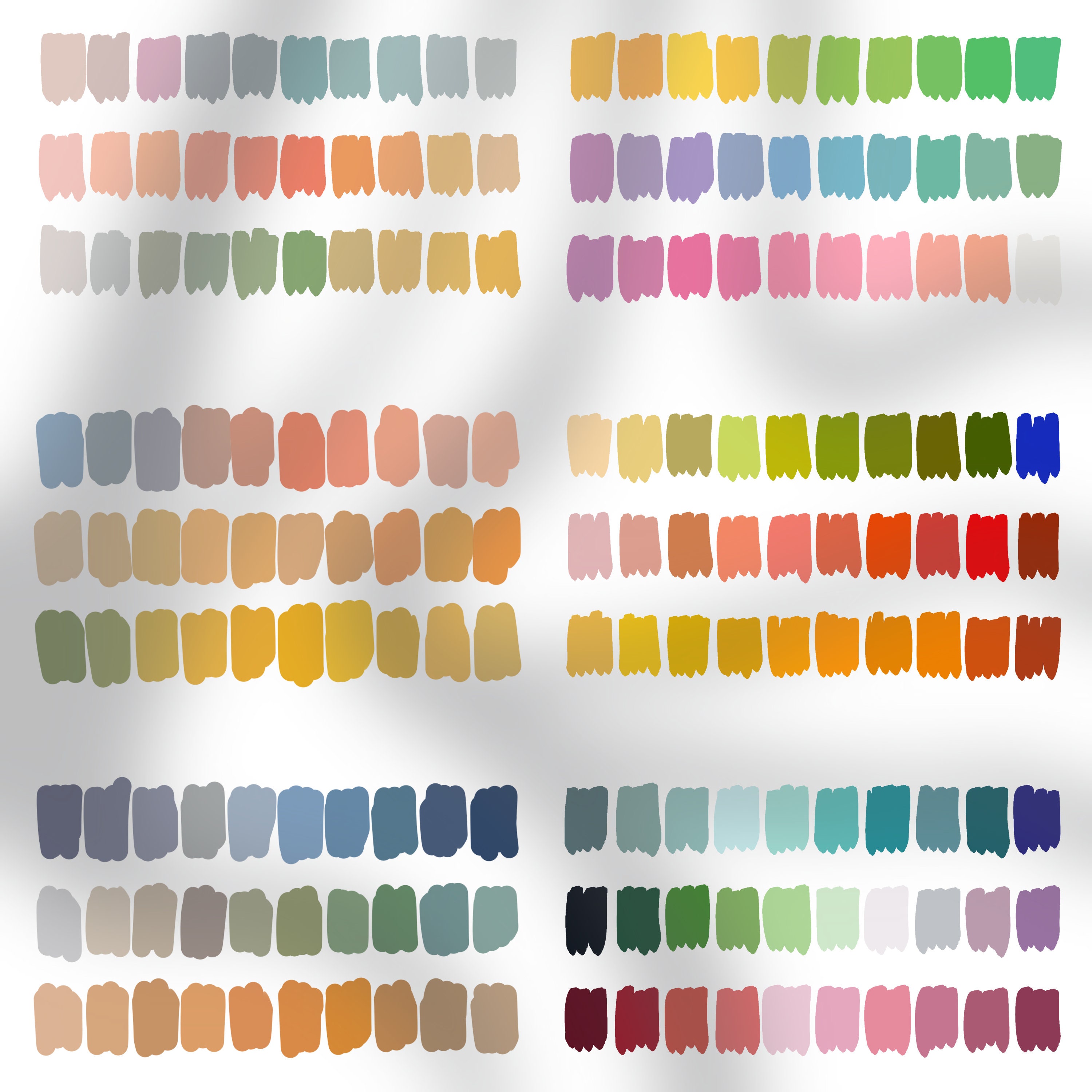 Procreate Color Palettes | Color Palette Bundle With Hundreds of Colors ...