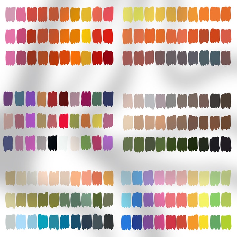 Procreate Color Palettes | Color Palette Bundle With Hundreds of Colors ...