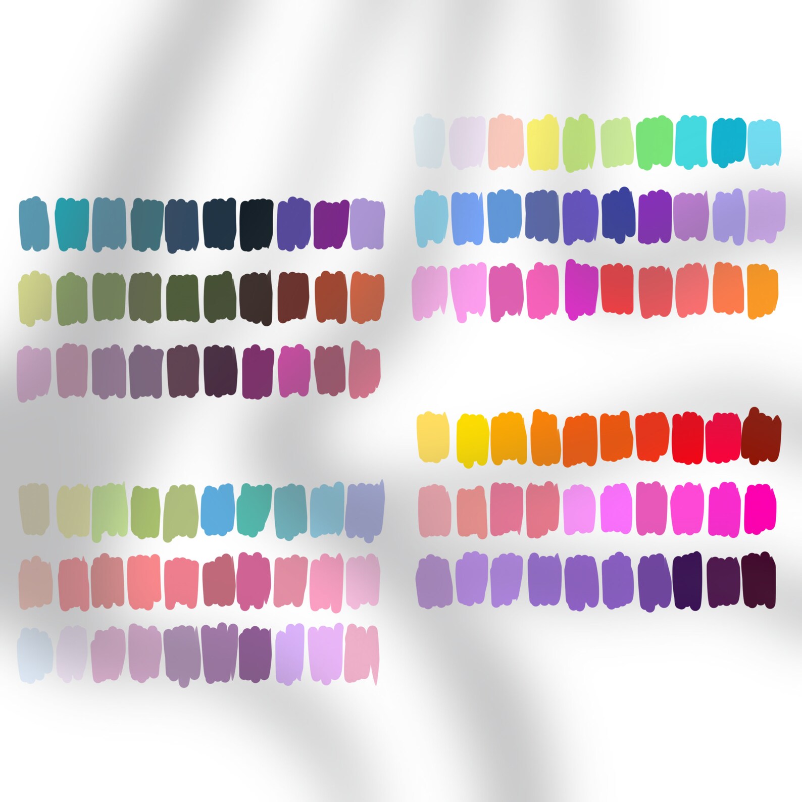 Procreate Color Palettes | Color Palette Bundle With Hundreds of Colors ...