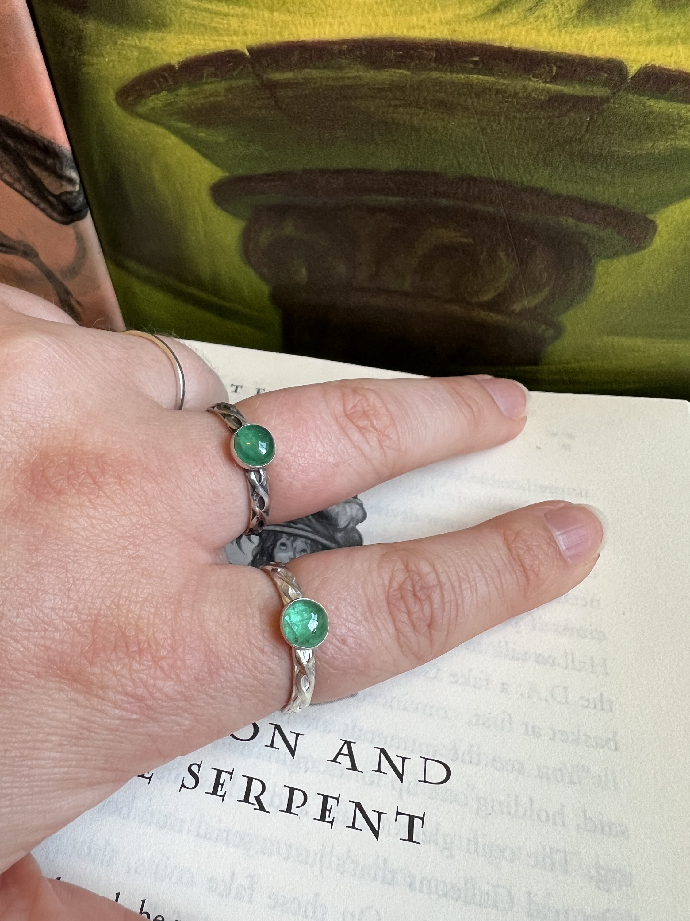 Emerald slytherin ring store