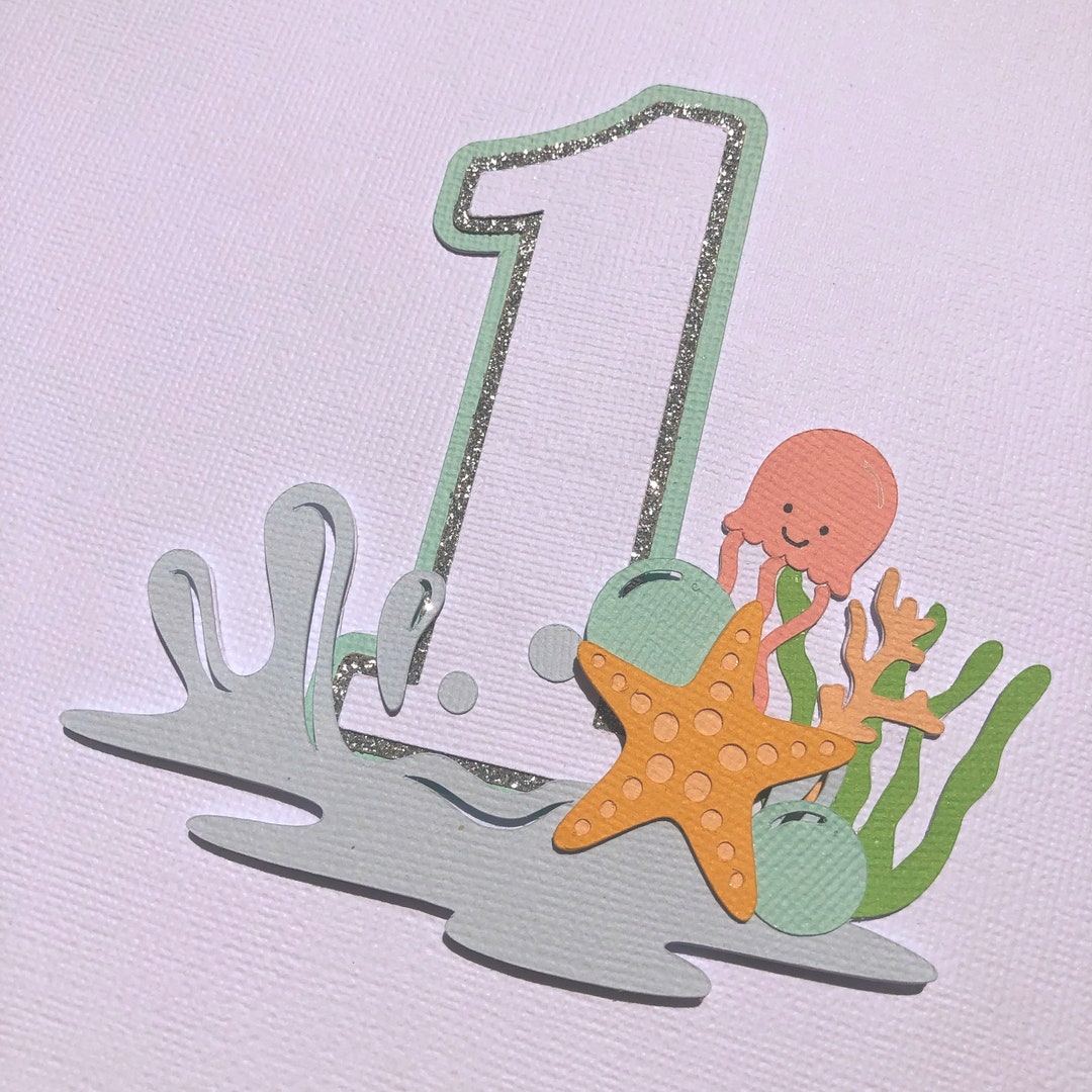 Underwater Themed Cake Topper Pastel Underwater Party Under the Sea ...