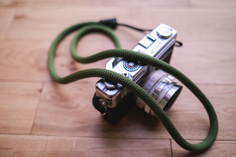 Climbing Rope Camera Strap. forest Green - Etsy