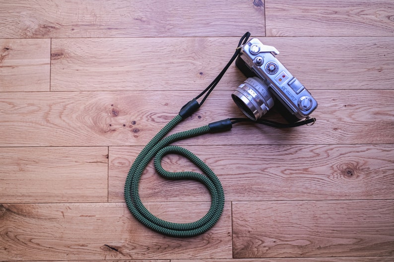 Climbing Rope Camera Strap. forest Green - Etsy