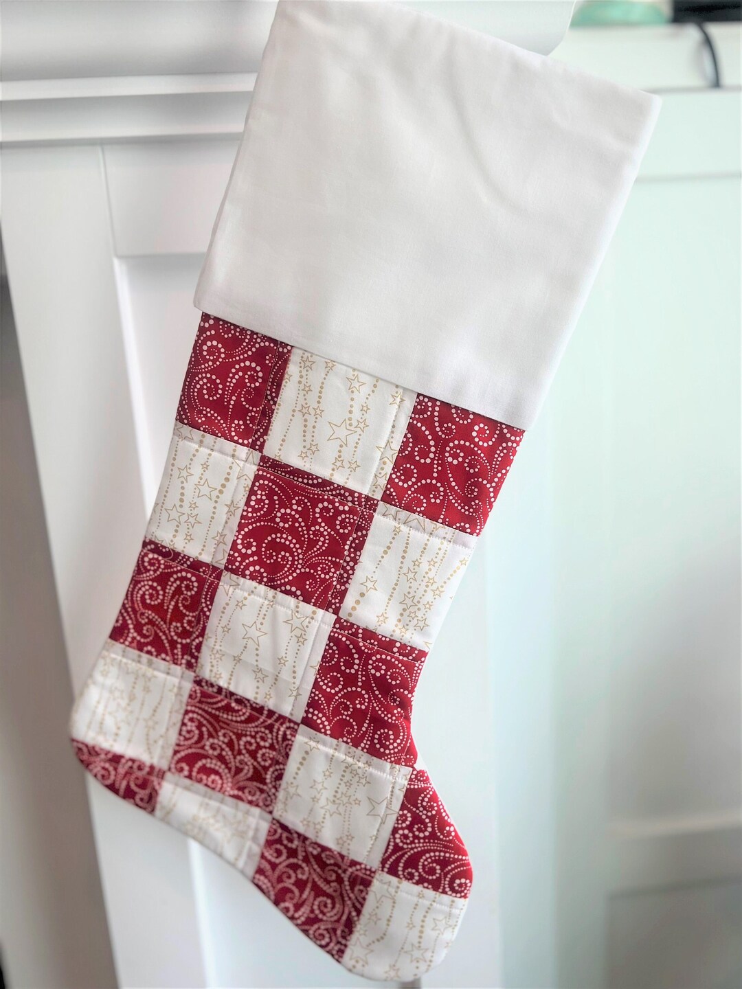 Quilted Christmas Stocking - Etsy