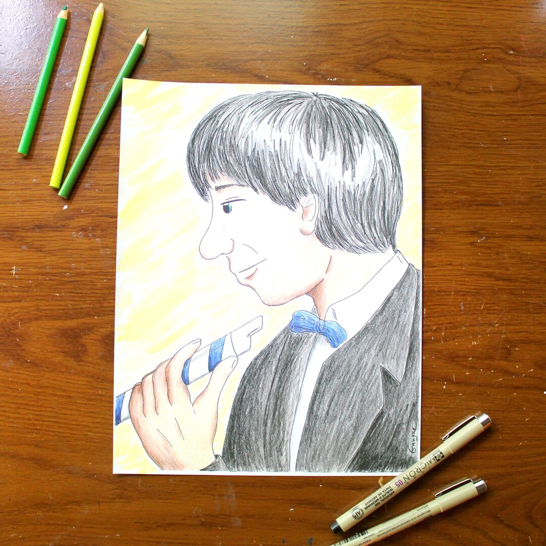 The Second Doctor Doctor Who Art Print, Patrick Troughton Art Print ...