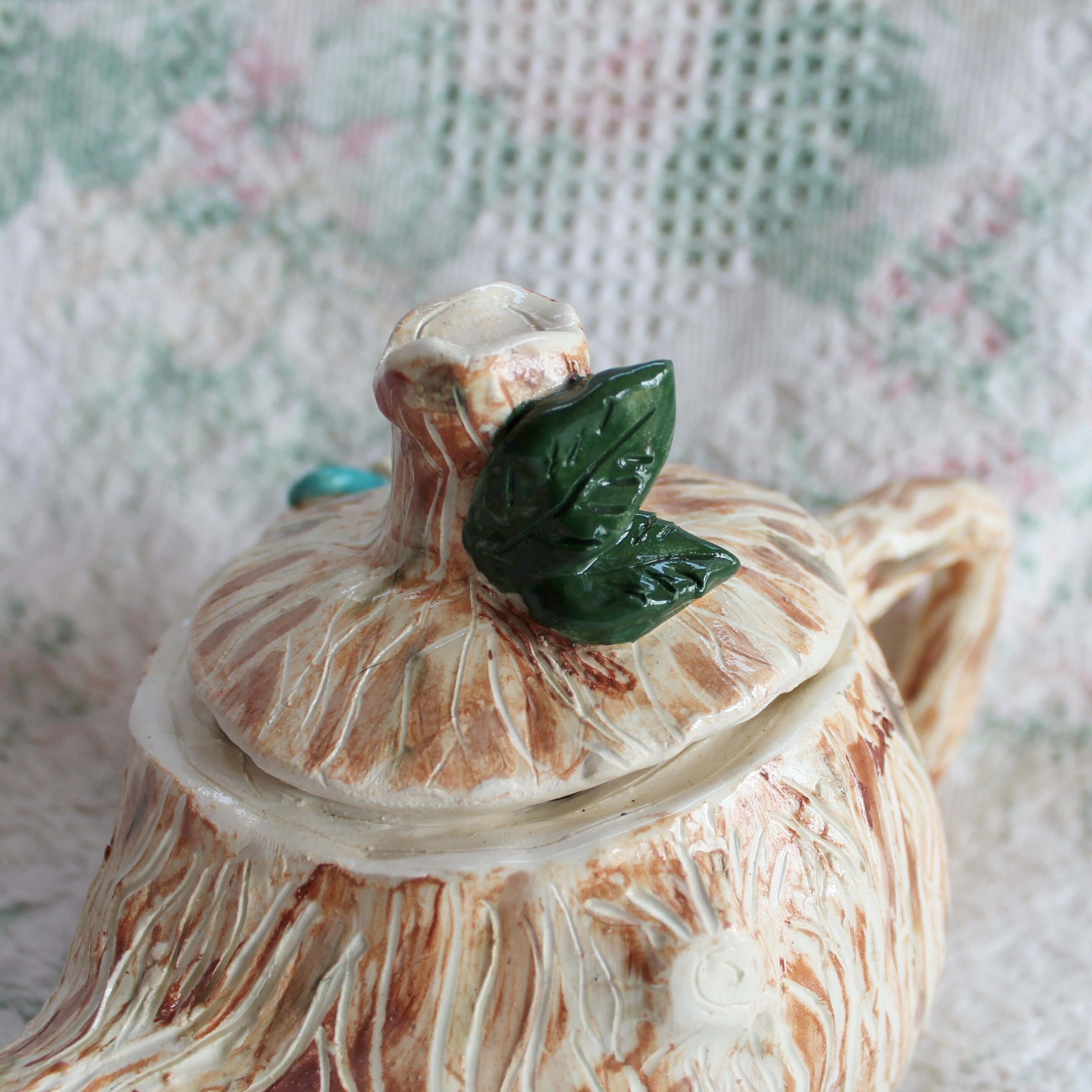 Artisan Ceramic Teapot Nature Inspired Teapot Unique Coffee | Etsy