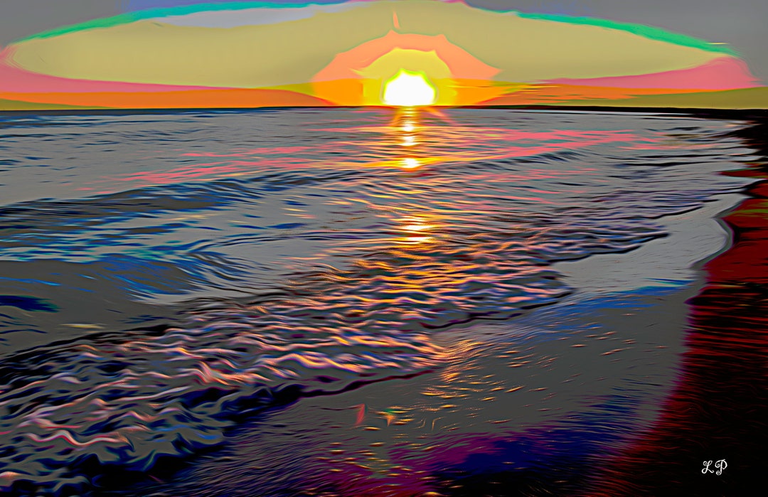 Digital File Instant Download Cape Cod Abstract Ocean Sunset - Etsy