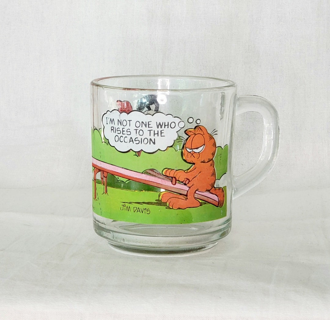 Mcdonald's Garfield Glass Mug - Etsy