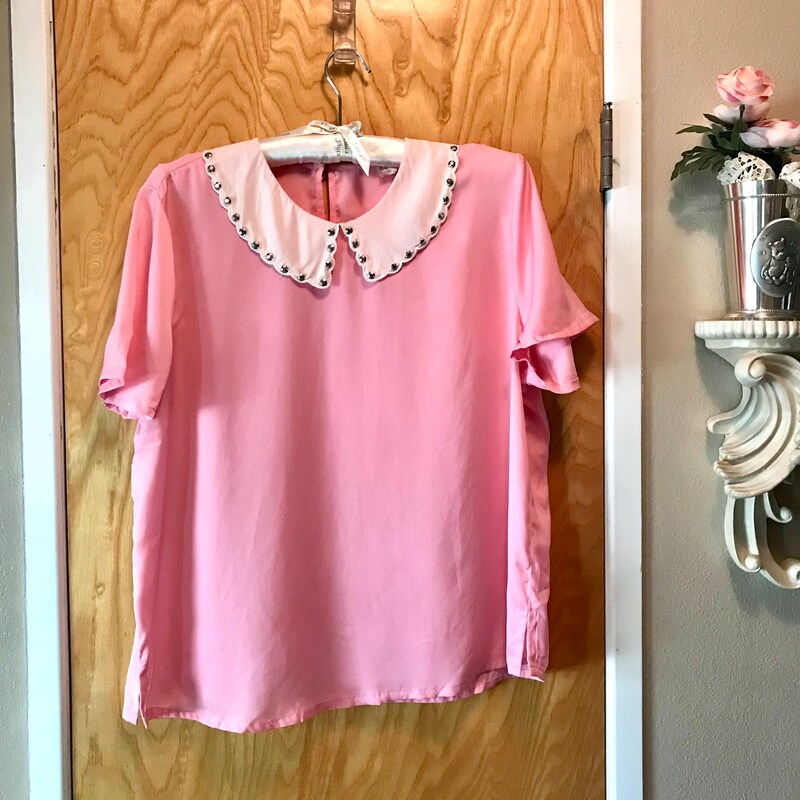 Rhinestone Collar Blouses - Etsy