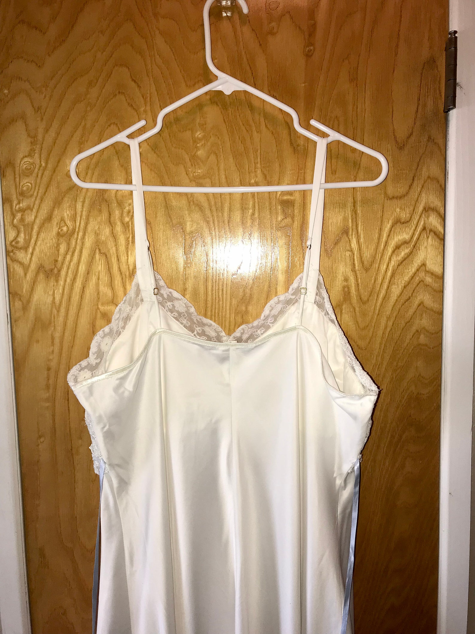 David's Bridal White Sheer and Laced Sleeping Nightgown 1X. - Etsy