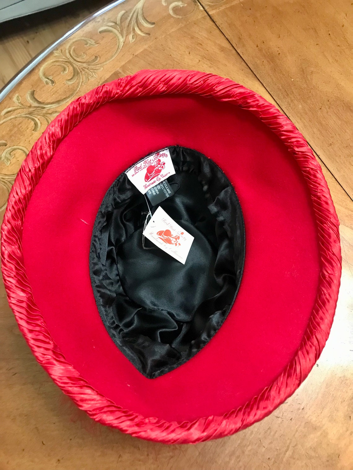Vintage Red Wool Hat With Feathers Retro Style - Etsy